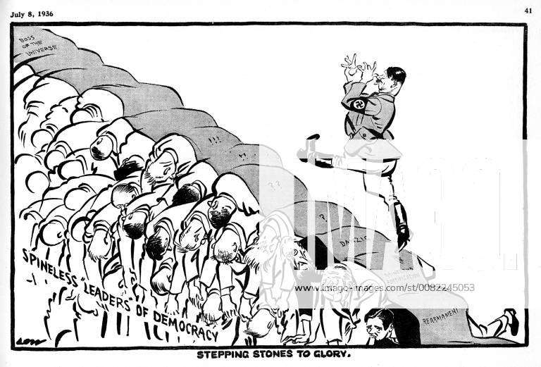David Low cartoon on appeasement published in Evening Standard 8 July ...