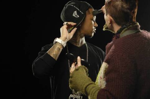 Rapper Arab on set for Soulja Boy Tell Em music video on in Los Angeles ...