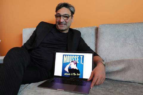 Hannover Expo Park Hannover The music producer Mousse T is sitting in ...