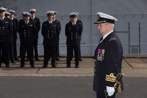 - ZEEBRUGGE, BELGIUM: Commander Tanguy Botman pictured during the ...