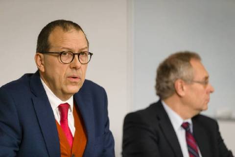 - GENT, BELGIUM: Picanol CEO, Luc Tack and chairman of Tessenderlo ...