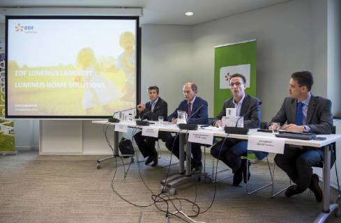 - BRUSSELS, BELGIUM: Julien Metge, Pierre Hanet CEO Rami Services, EDF ...