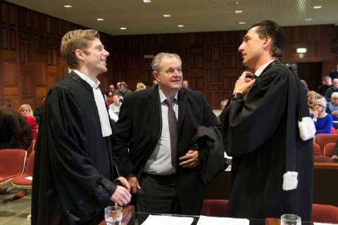 - BRUGGE, BELGIUM: Lawyer Vincent Andries, Lawyer Victor Van Aelst and ...