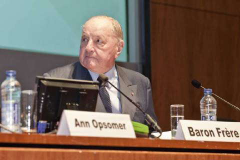 - BRUSSELS, BELGIUM: GBL CEO Baron Albert Frere and GBL managing ...