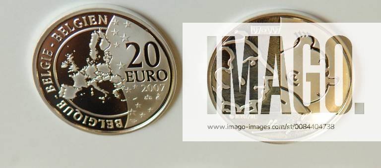 14, BRUSSELS, BELGIUM : Illustration shows the first 20 euro coin in ...