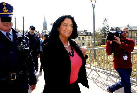 BRU51 - - ARLON, BELGIUM : Witness Annie Bouty arrives at the court ...