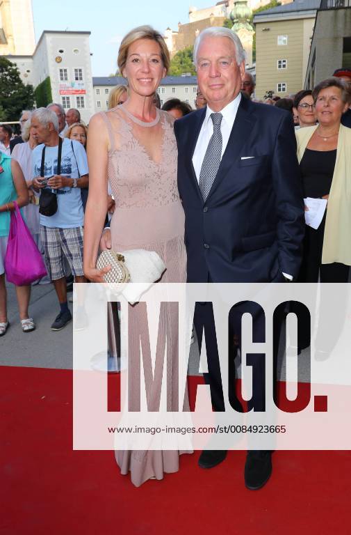 Salzburg Festival 28 07 2018 Mark Woessner and Mrs. Petra at the ...