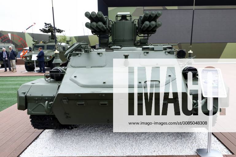 MOSCOW REGION, RUSSIA – AUGUST 21, 2018: 9M337 Sosna-R anti-aircraft ...