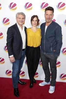 Michael Tsokos Annika Kuhl and Tim Bergmann the actors at the German ...