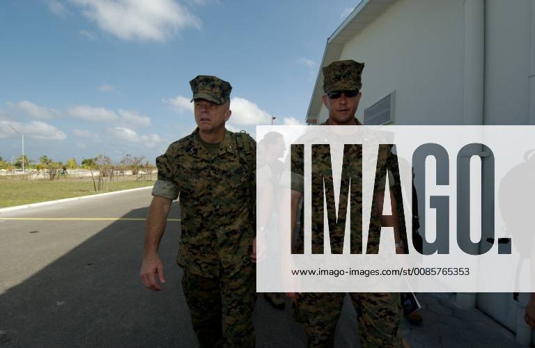 USMC Brigadier General Frank Panter, commanding general of the 3rd ...