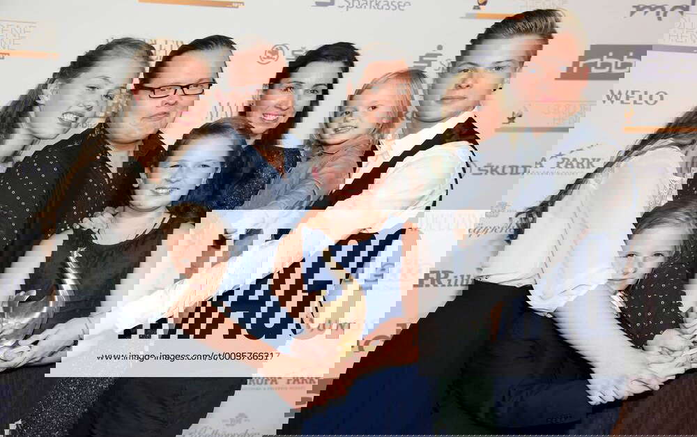 Angelo Kelly and family at the Goldene Henne 2018 in the fair Leipzig ...