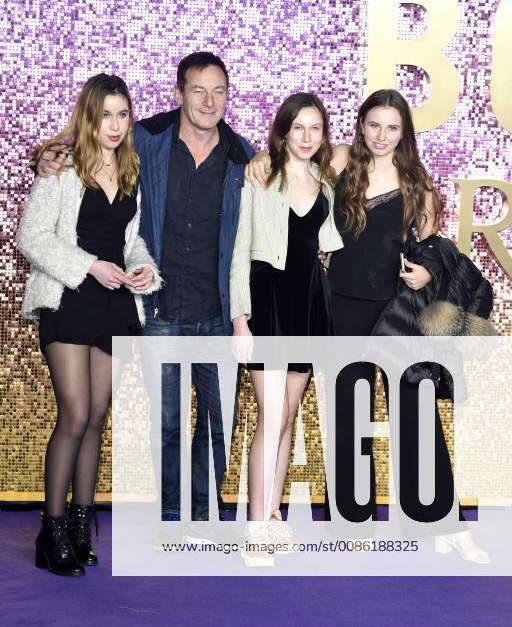 Jason Isaacs with daughters Lily and Ruby and a friend at the world ...