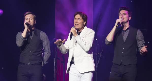 Singer Cliff Richard Backing Vocals David Luke and Tim Bonser on 22nd ...