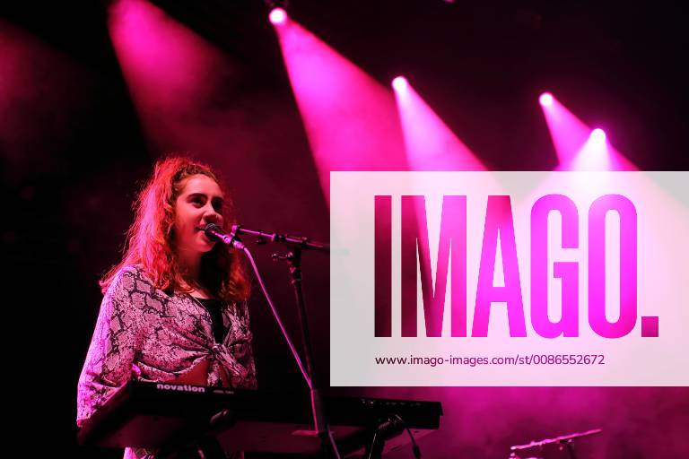 Rosa Walton from the band Lets Eat Grandma at a concert as support for ...