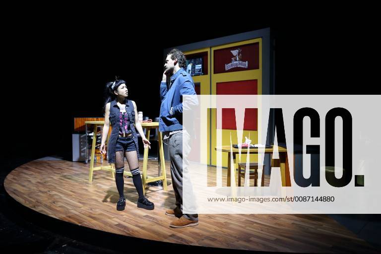 Trang Le Hong as Minnie and Felix Rech as Wheeler during the photo ...