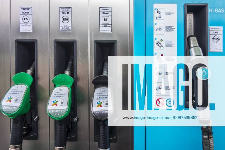 Color-coded gas pump nozzles and new EU fuel identification labels for ...