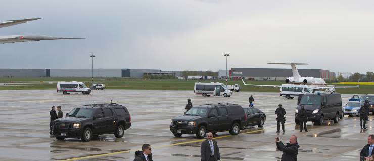 Vehicles of the US Secret Service USSS and the Federal Criminal Police ...