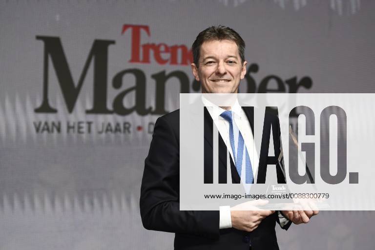 Winner for the prize in the Dutch speaking region KBC CEO Johan Thijs ...