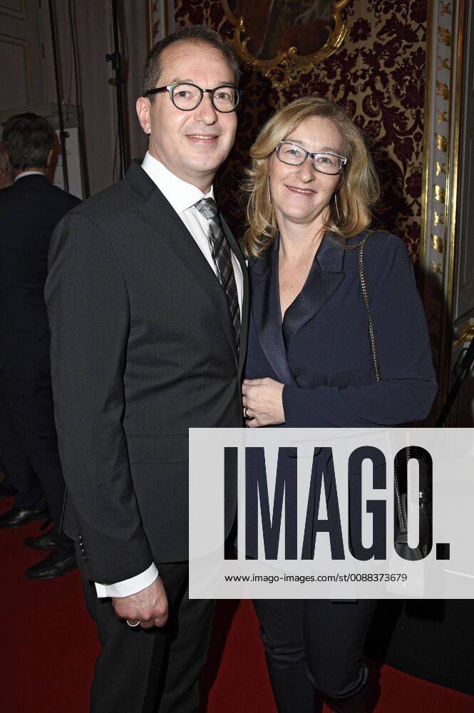 Alexander Dobrindt with his wife Tanja Käser at the New Year reception ...