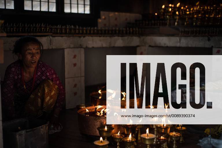 Kavrepalanchok, Nepal - The shrine area around the Thrangu Tashi ...