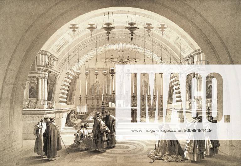 Calvary. After a work by Scottish artist David Roberts, 1796-1864 and ...