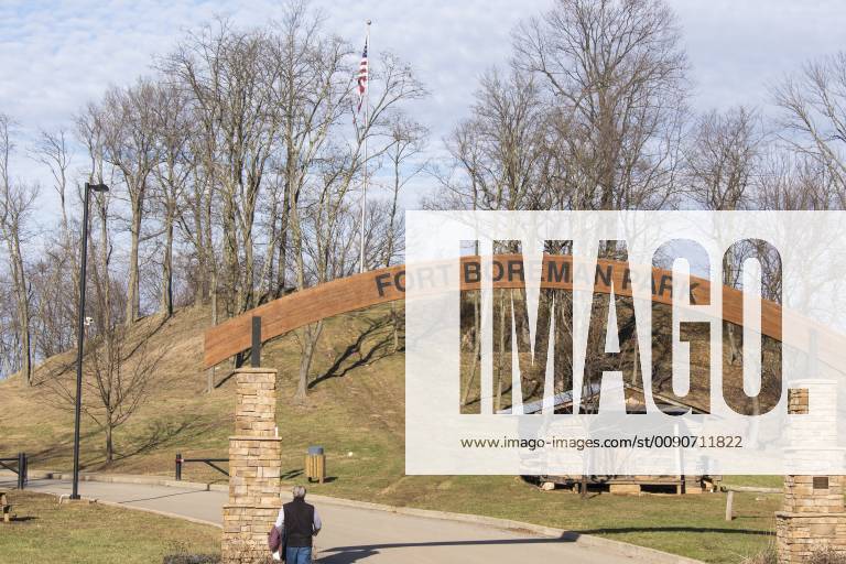 Parkersburg, WV. Historic Fort Boreman park. Important Civil War Union ...
