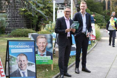 ELECTION19 RICHARD DI NATALE HTV CARDS, Greens leader Richard Di Natale ...