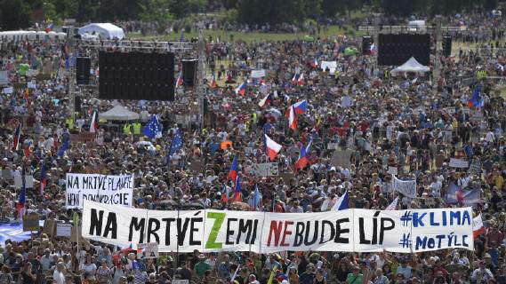 The largest Czech mass demonstration since 1989 with the attendance ...