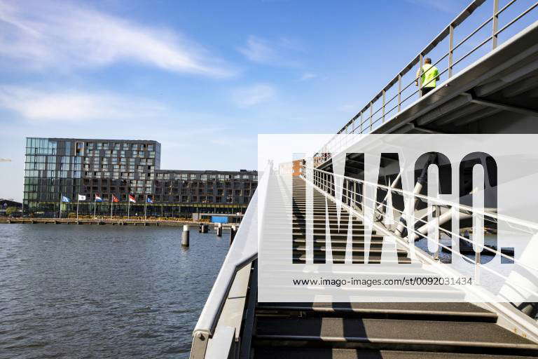 Amsterdam, Netherlands, bridge to Java Island, former harbour