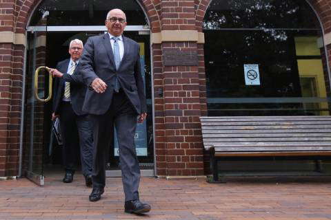 STAVROS ECONOMIDES COURT, Stavros Steven Economides is seen departing ...