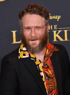 Cast member Seth Rogen, the voice of Pumbaa in the animated motion ...