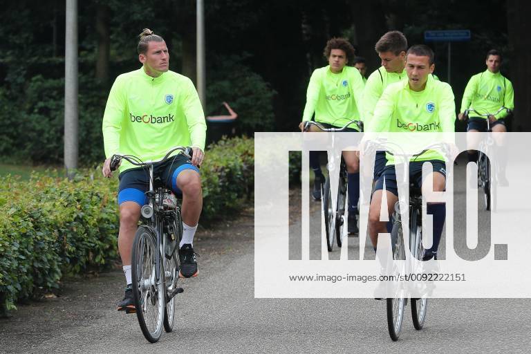 Genk s Sebastien Dewaest and Genk s Ivan Fiolic arrive for a training ...