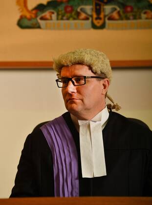 JUDGE PORTRAITS, Judge Michael Durrant poses for a photograph in the ...