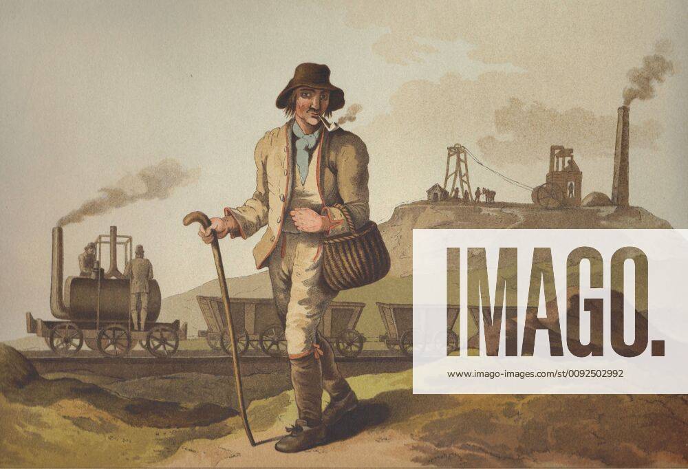 The Pitman: from George Walker The Costume of Yorkshire , Leeds, 1814 ...