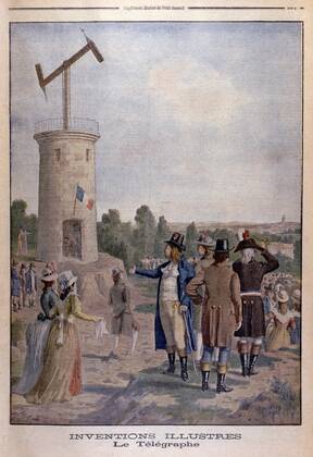 Aerial Telegraph Aerial Telegraph (Semaphore). Artist s impression of ...