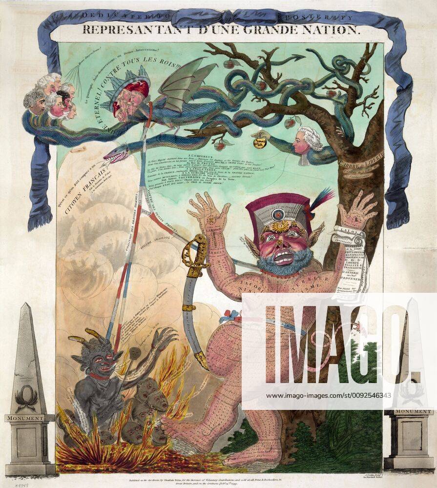 A grotesque monster A grotesque monster, nude and hairy, representing ...