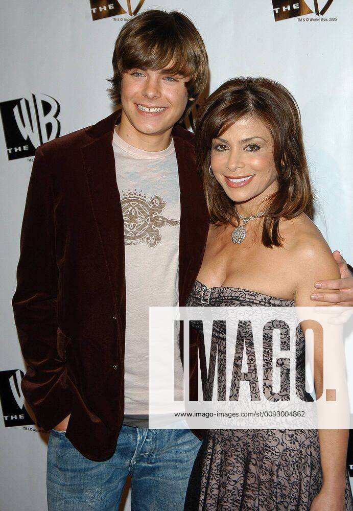 Zac Efron of Summerland and Paula Abdul at The WB Network s 2005 All ...
