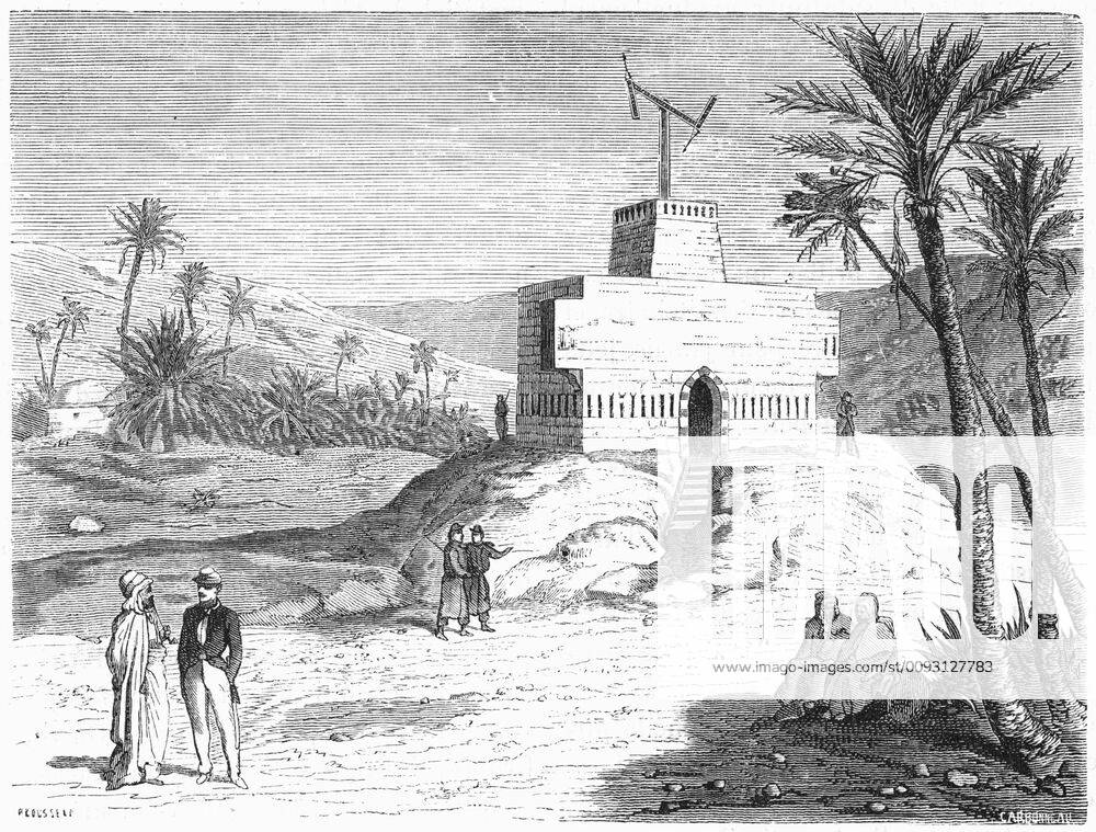 Claude Chappe s aerial telegraph system in use in Algeria. From Louis ...