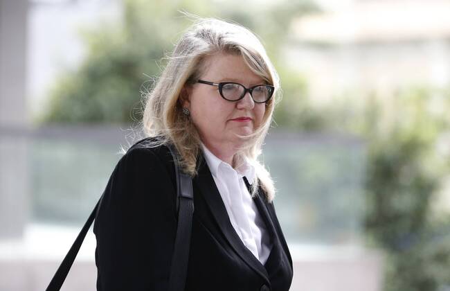 JENNIFER HUTSON COURT, Jennifer Hutson leaves the Magistrates Court in ...