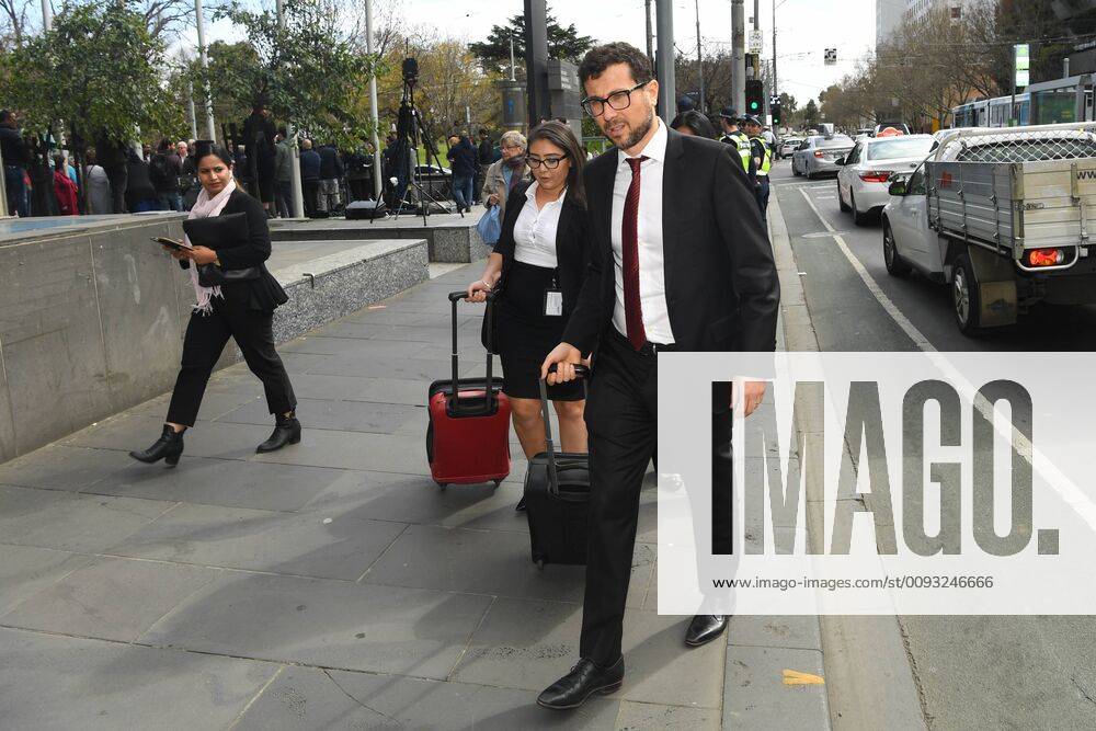 TAMIL FAMILY VIGIL MELBOURNE, Barrister Angel Aleksov departs the ...