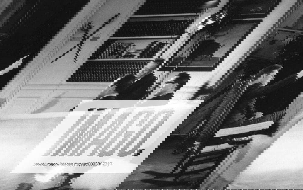 President John F. Kennedy during a national television program shot at ...