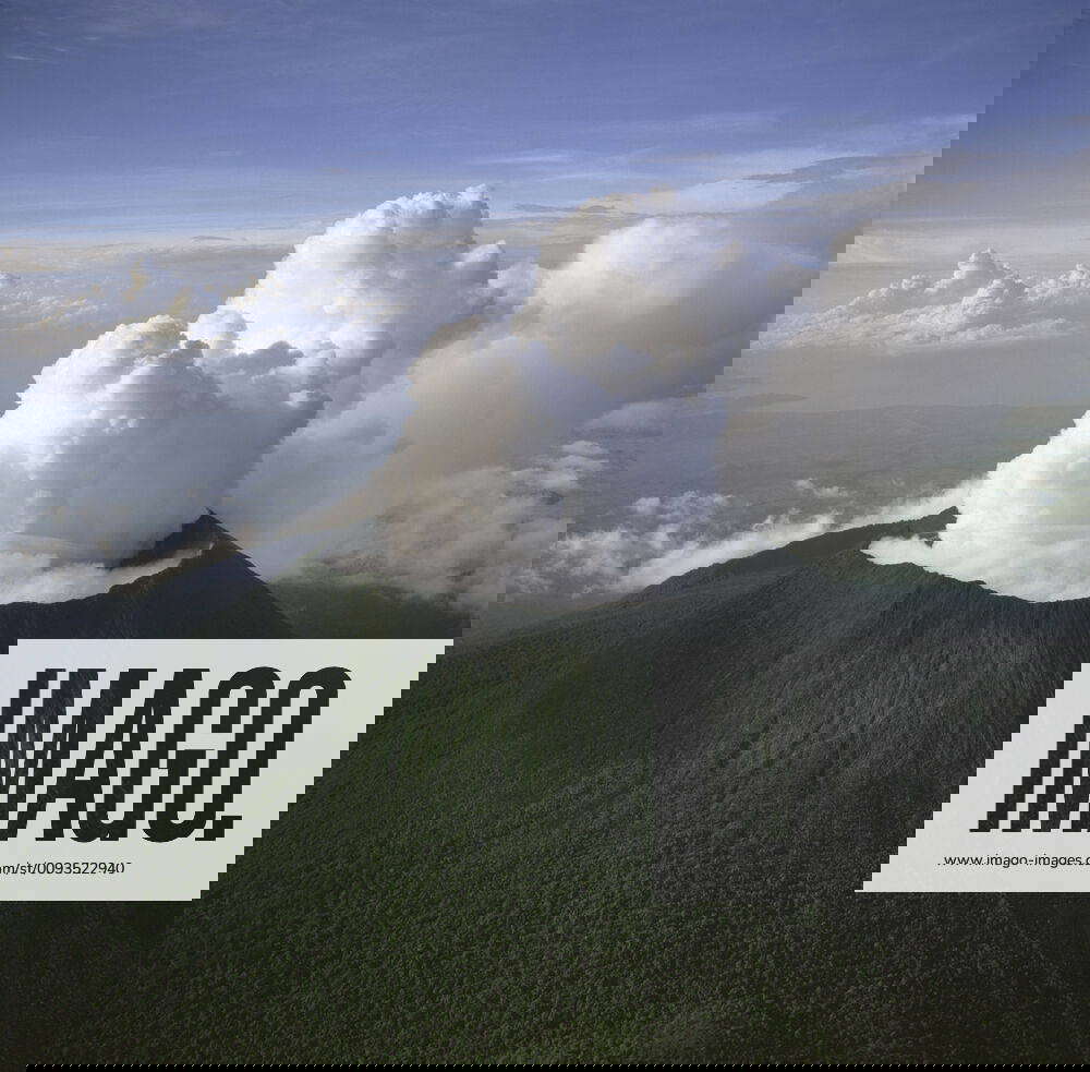 Democratic Republic of Congo (DRC) - Aerial view of Africa. Mount ...