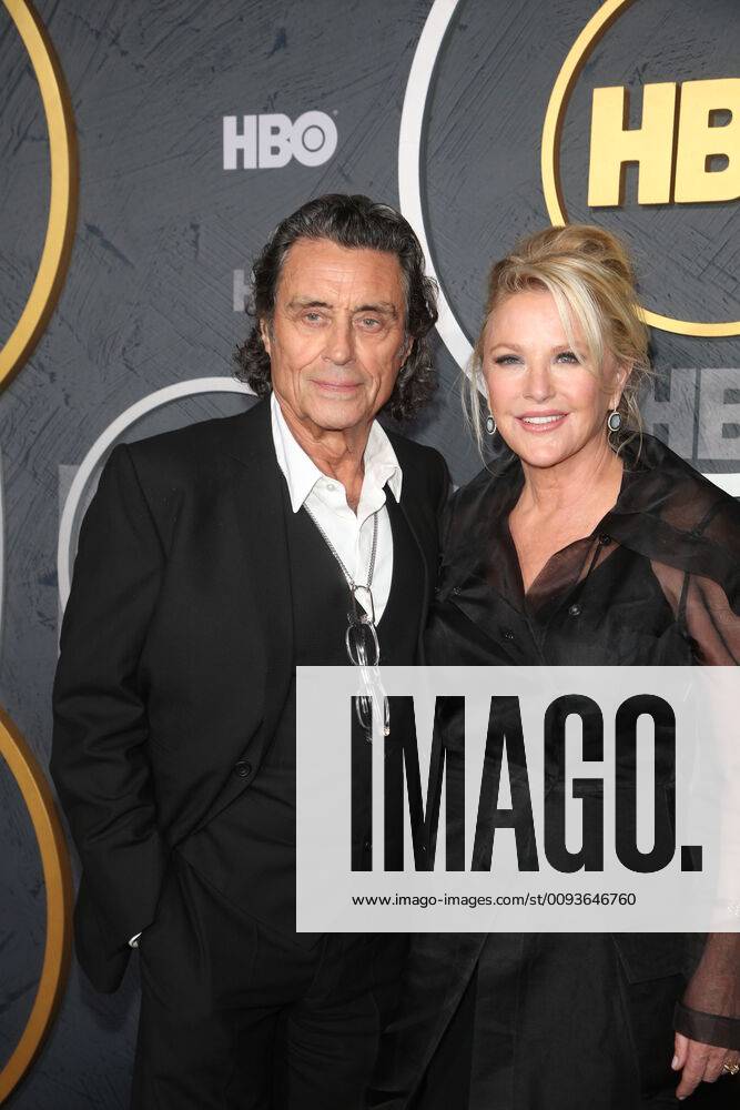 La, United States of America Ian Mcshane and Gwen Humble arriving at ...