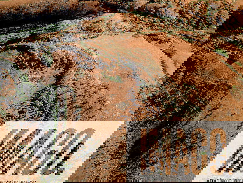 Aerial - Everard Ranges on the northern edge of the Great Victoria ...