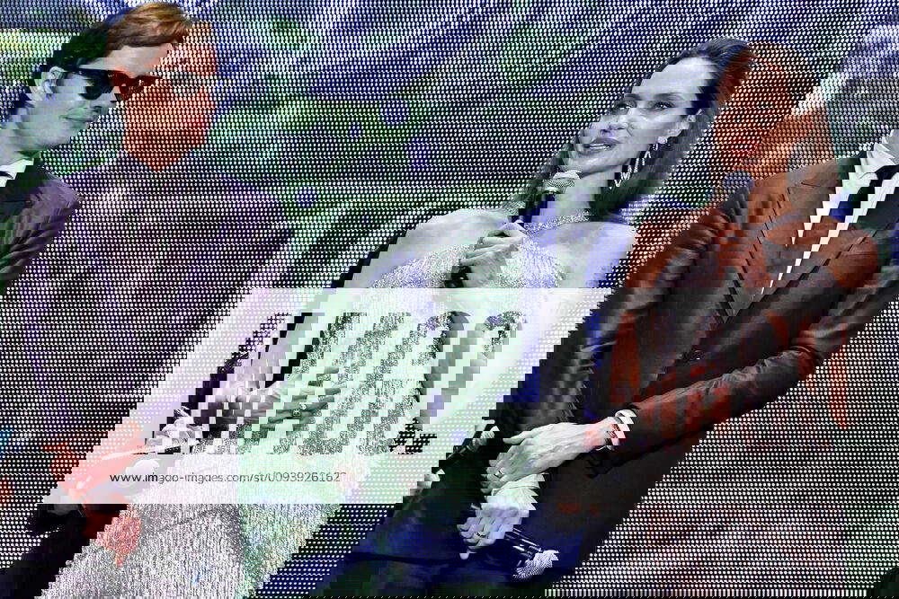 Sam Riley and Angelina Jolie at the premiere of the movie Maleficent ...