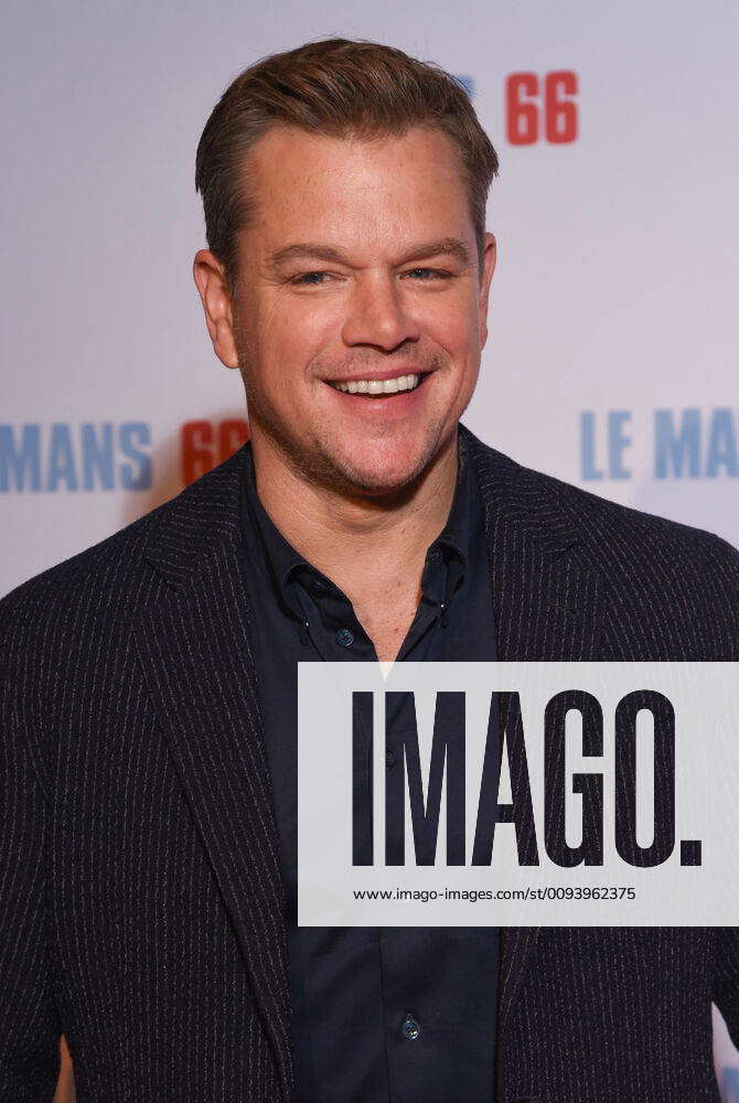 Premiere du film Le Mans 66 Le Mans 66. Matt Damon. 245853 2019-10-06 Paris