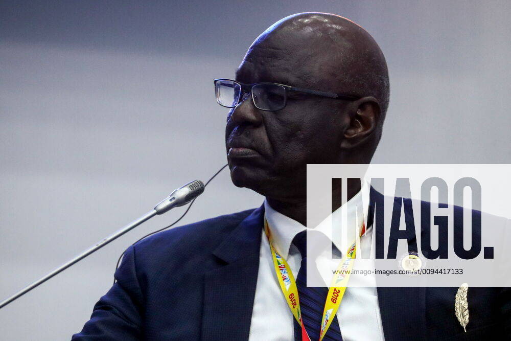 SOCHI, RUSSIA – OCTOBER 24, 2019: South Sudan s Minister of Mining ...