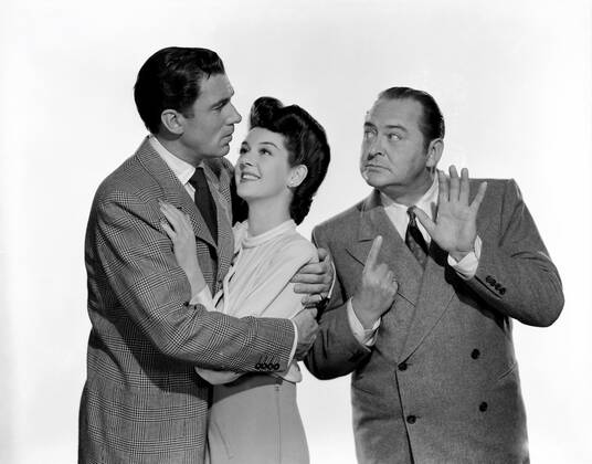 Walter Pidgeon, Rosalind Russell & Edward Arnold Characters: Jeff ...