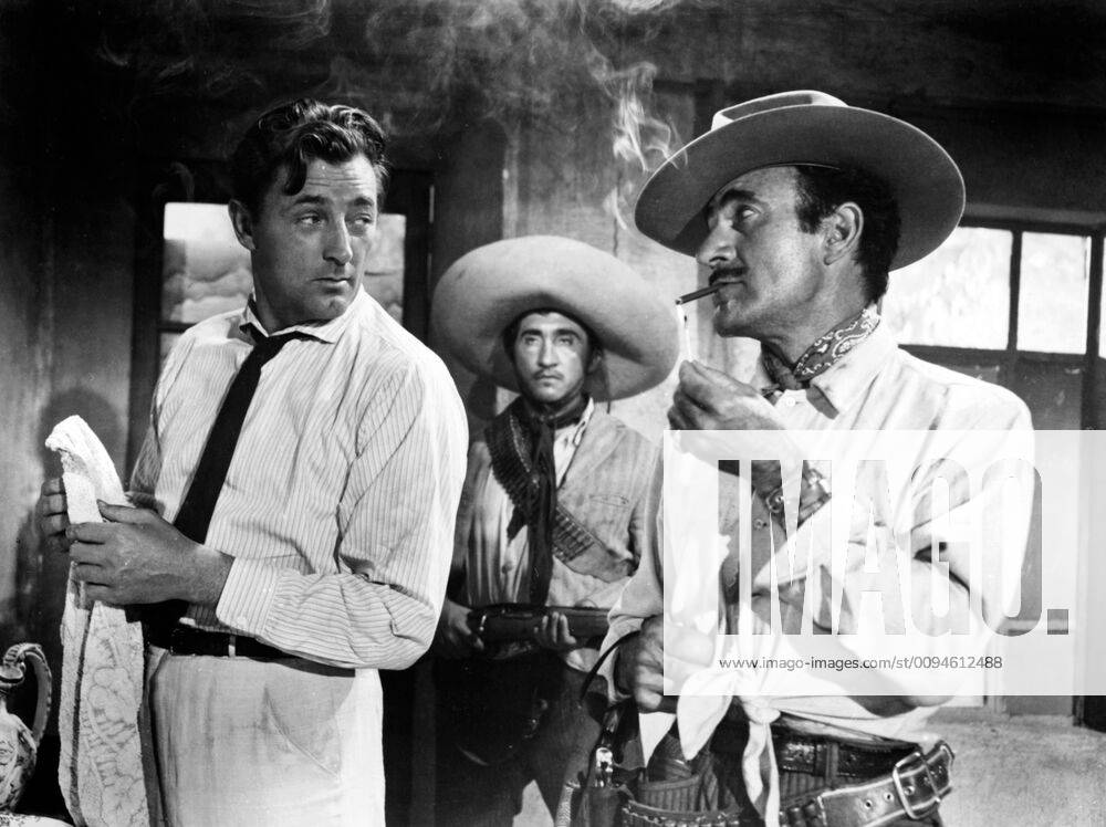 Robert Mitchum, Rodolfo Acosta & Gilbert Roland Characters: Wilson ...