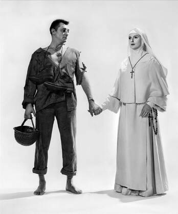 Robert Mitchum & Deborah Kerr Characters: Cpl. Allison, USMC, Sister ...